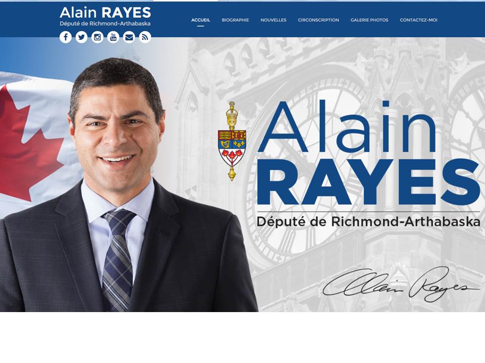 Un nouveau site internet pour le député Alain Rayes - La Nouvelle Union ...