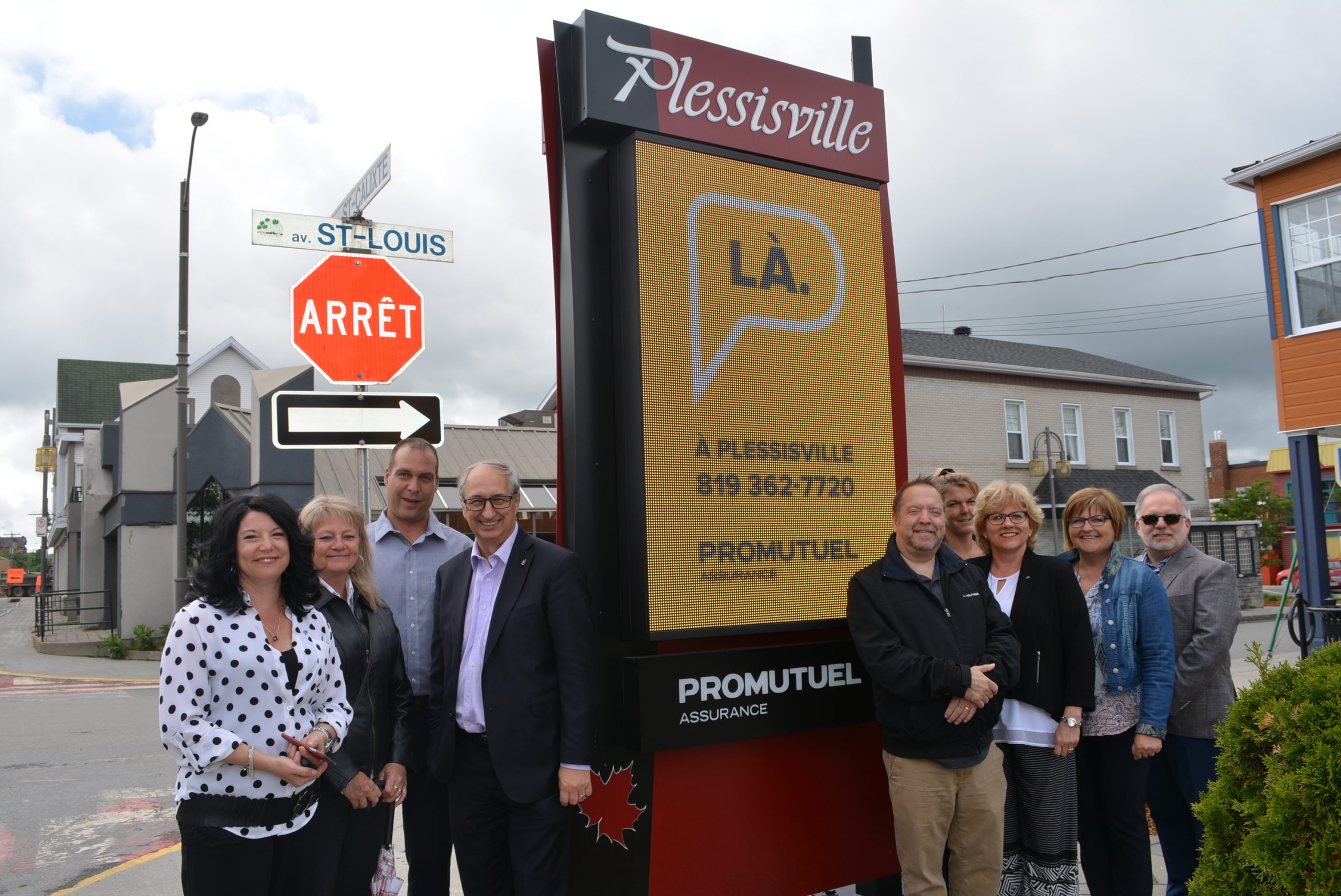 La Ville de Plessisville inaugure son enseigne numérique - La Nouvelle ...