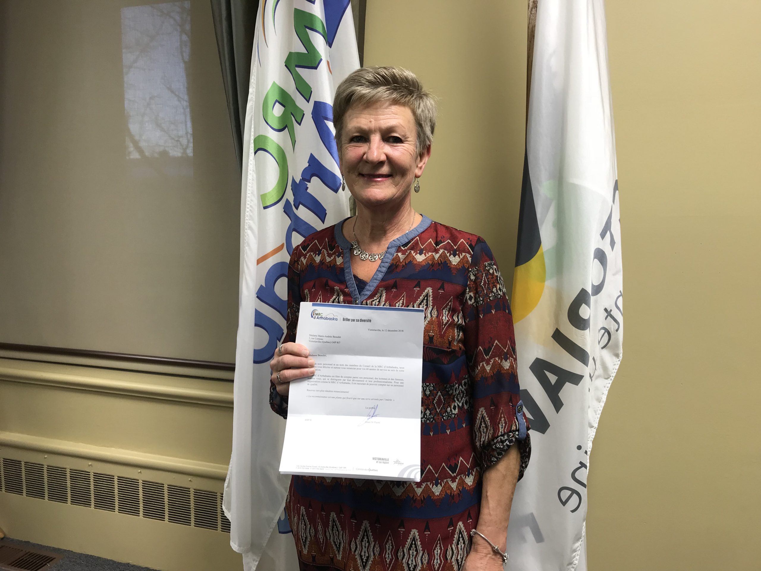 Quarante années au service de la MRC pour Marie-Andrée Beaudet - La ...