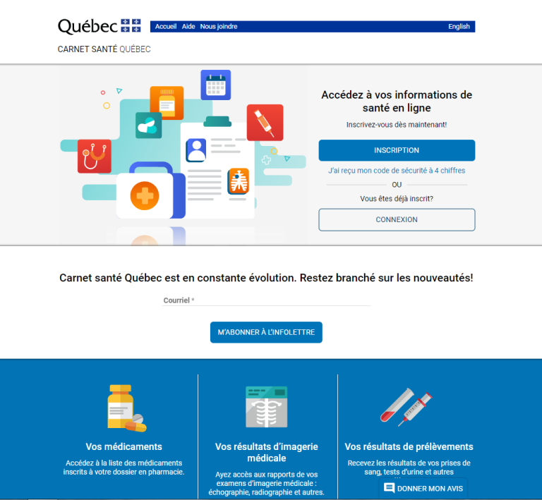 Le Carnet santé Québec, comment ça marche? - La Nouvelle Union et L ...
