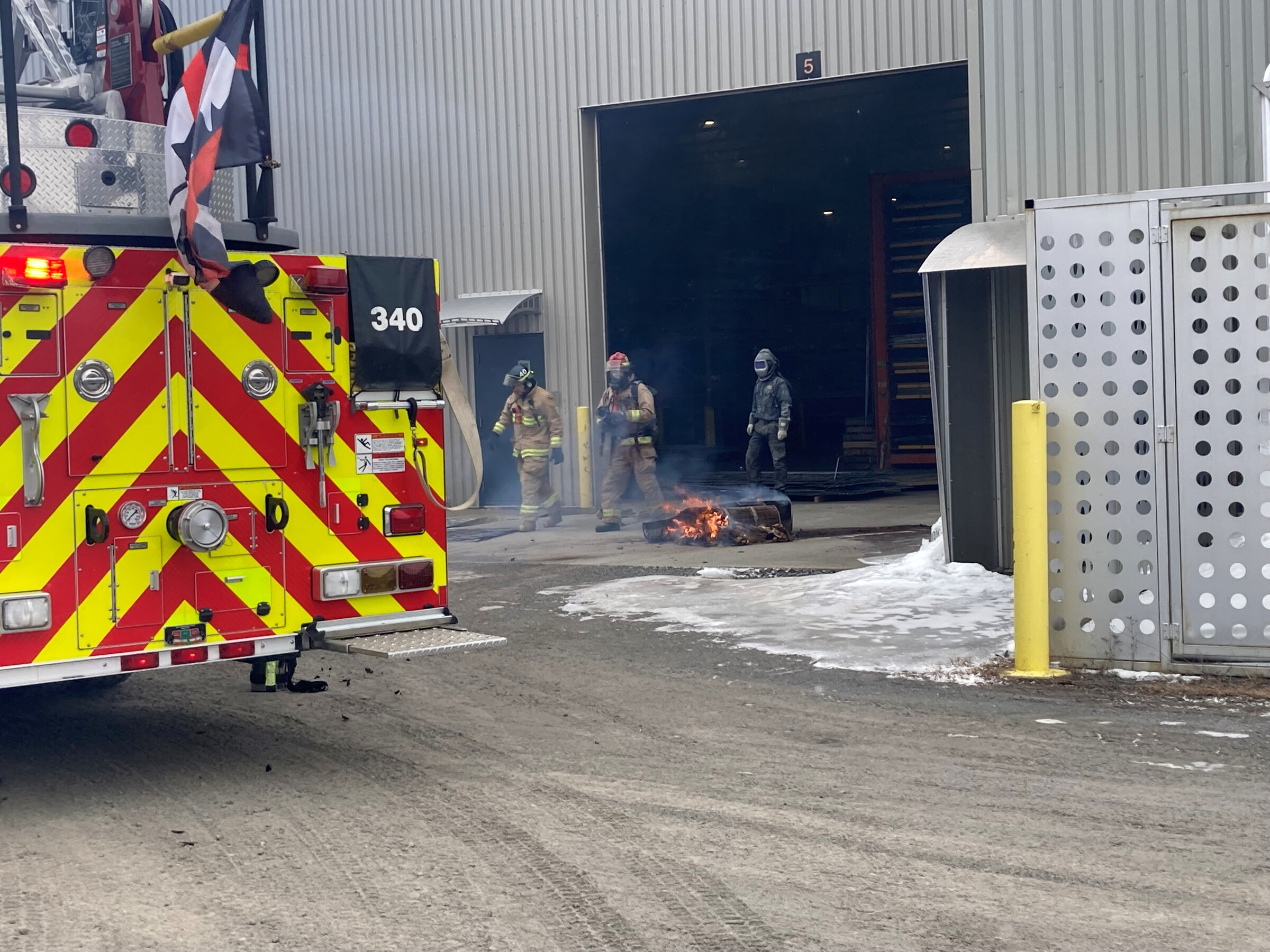 Feu d'industrie à Plessisville - La Nouvelle Union et L’Avenir de l’Érable