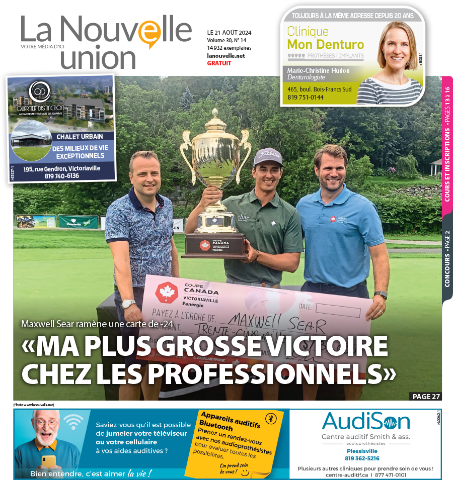 21 août 2024 - La Nouvelle Union et L’Avenir de l’Érable